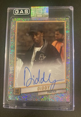 RARE 2023 GAS TRADING DIDDY PUFF DADDY COSMIC FOIL AUTO SIGNED ...