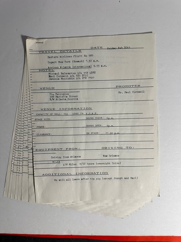 RARE METROPLEX ATL Punk Rock Club BAD BRAINS H.R.’s Personal Tour ...