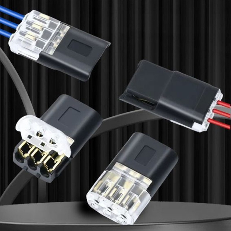 Multipurpose 3 Pin Terminals Connectors Portable for Various Wire Size ...