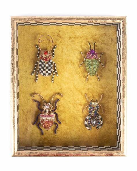mackenzie childs entomologist bead Bug Courtly Check Wall decor Retired ...