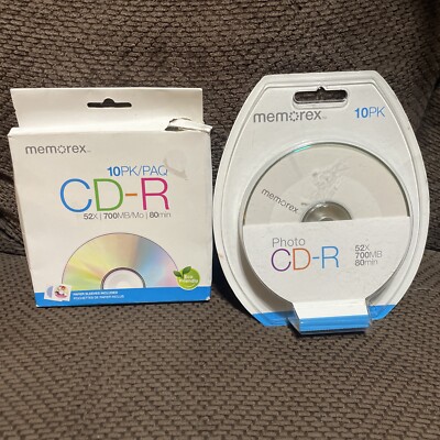 Lot Memorex CD-R OPEN BOX- 19 pk 52x 700 mbps 80 minute blank CD with ...