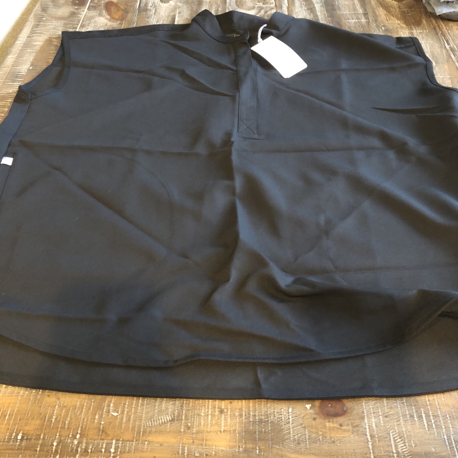 FIGS+Rafaela+Mandarin+Collar+Scrub+Top+Black+Size+Large for sale online ...