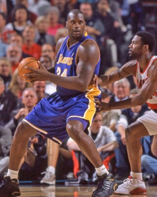 2000 Los Angeles Lakers SHAQUILLE O'NEAL Glossy 8x10 Photo Basketball ...