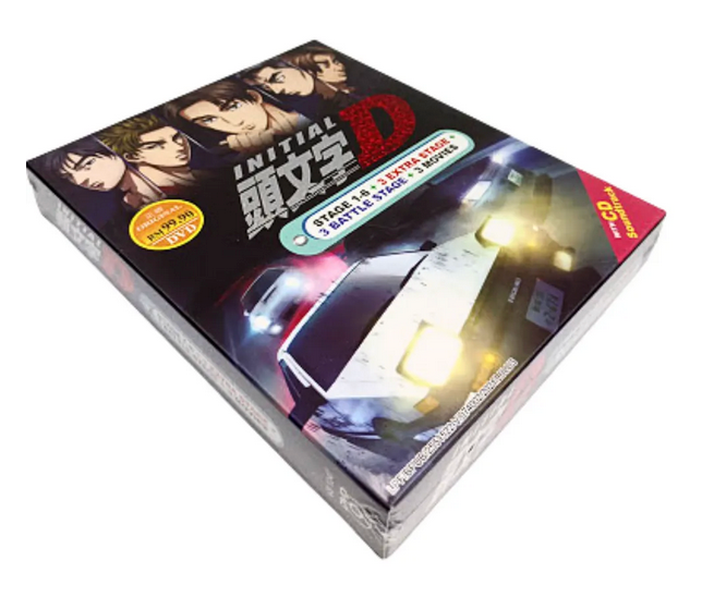 Anime DVD INITIAL D COMPLETE Stage 1-6+3 Movie +3 Extra Stage +3 Battle ...