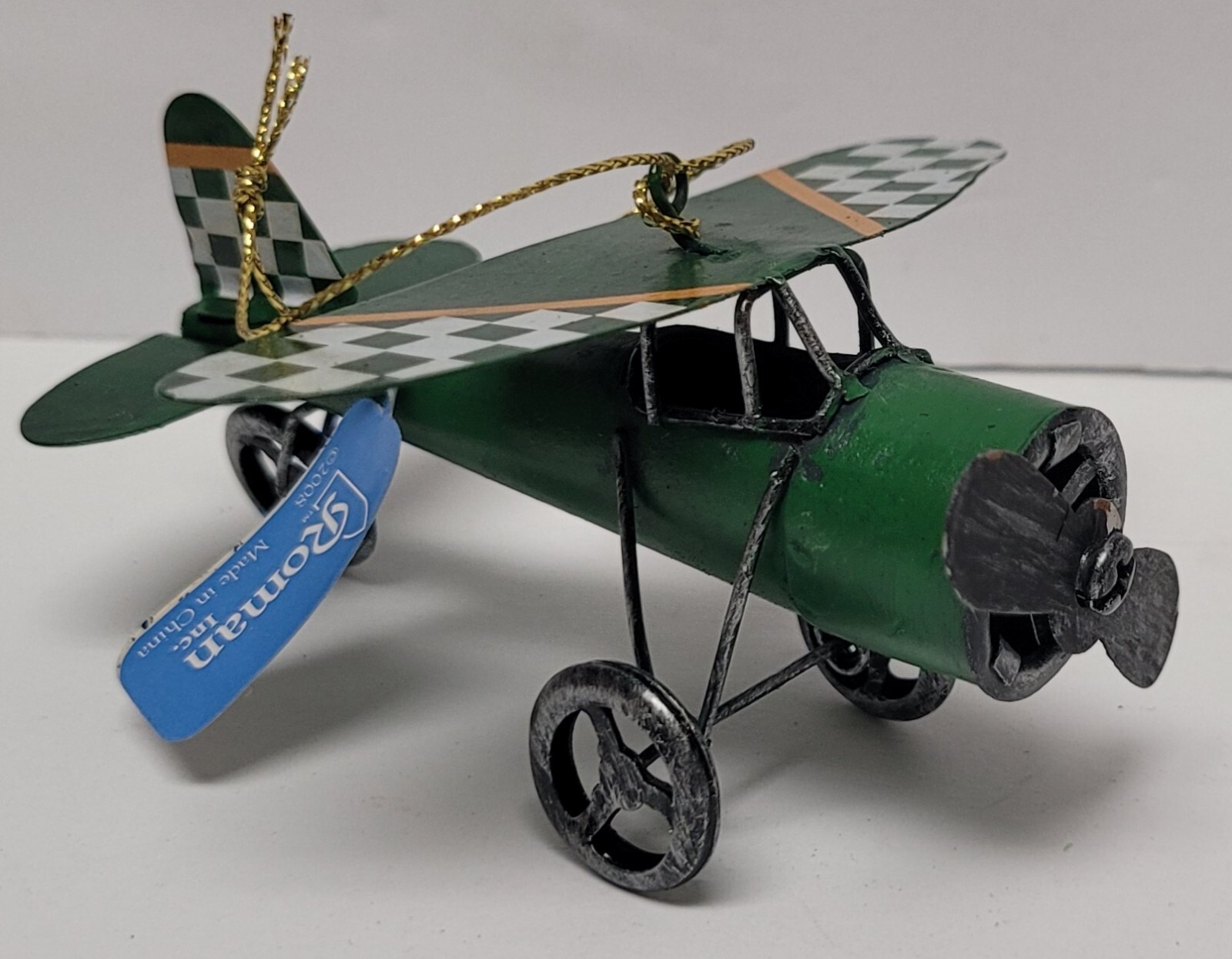 Roman inc. Collectible Tin Airplane Ornament Collectible Plane ...