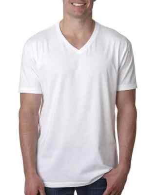 V-neck 100% Cotton Tagless T-shirts for Men Under Shirt Tee Plain White ...