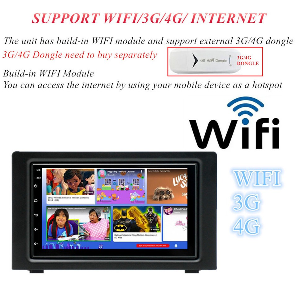 For 2007-2011 SAAB 9-3 / 93 Stereo Radio 7" Android 12.0 Head Unit GPS ...