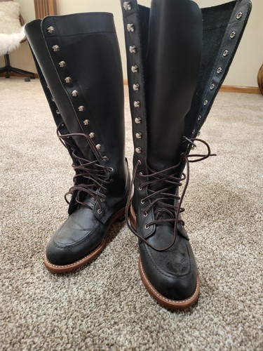 NWOB - Red Wing Womens GLORIA Tall Black Leather Boot Sz 5.5B #3385 | eBay