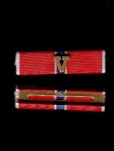 US Bronze Star medal Ribbon bar with V device | eBay
