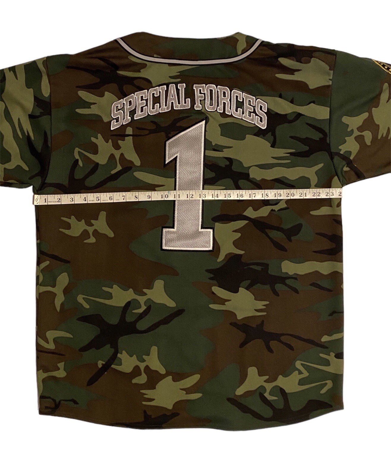 GI Joe Camouflage Baseball Jersey Mens Size L - Gem