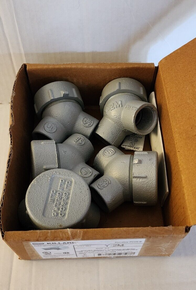 Killark Y-2M Capped Elbow,90 Deg,Haz Loc,3/4In,Iron | eBay