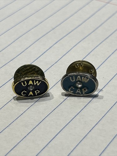 UAW CAP Pins (2) Black And Green | eBay