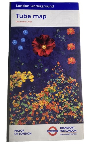 NEW LATEST CURRENT London Underground Pocket Tube Map December 2023 ...