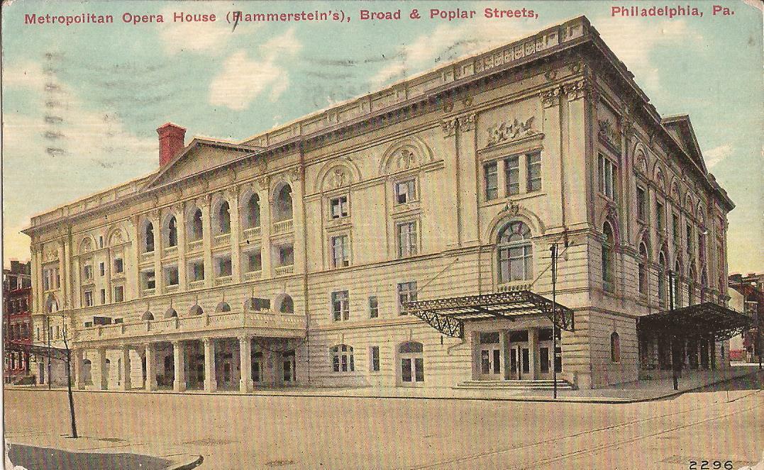 Philadelphia Metropolitan Opera House Explorations: Philadelphia