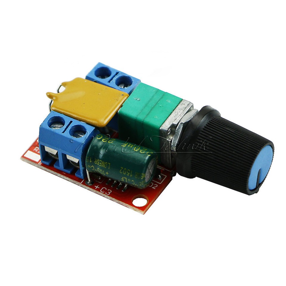 Mini 5A Motor PWM Speed Controller DC 3V-35V Speed Control Switch LED ...