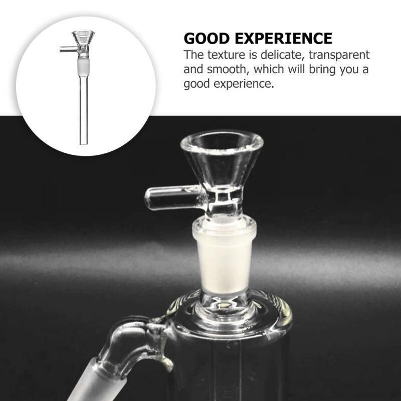 3PCS 4.7inch 14mm Male Pipes Glass Downstem with Bowl Adapter Water ...