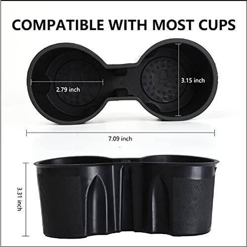 Tesla Model 3/ Model Y (KOMICK) Center Console Cup Mold Insert 2021 ...