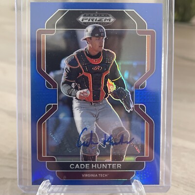 2022 Panini Prizm Draft Picks Cade Hunter Blue Prizm Rookie Auto #'d ...