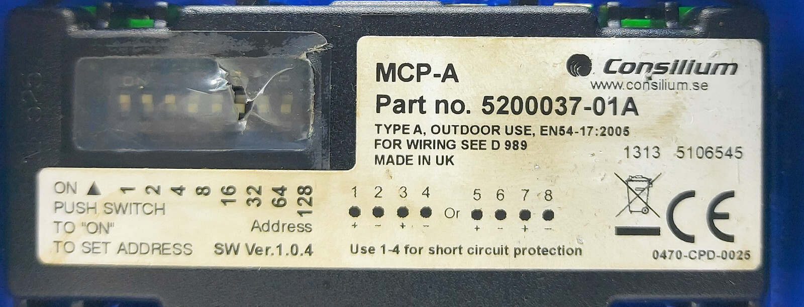 Consilium MCP-A 5200037-01A Call Point 0470-CPD-0025 for sale online | eBay