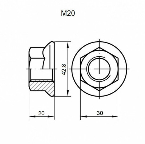 METRIC FINE THREAD HEXAGON HEAD FLANGE NUTS GRADE 10 M10 M12 M14 M16 ...