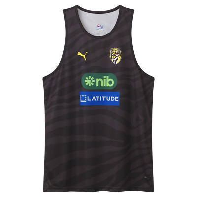 AFL 2024 Training Singlet - Richmond Tigers - Adult - Mens | eBay Australia