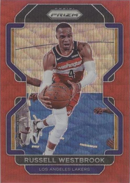 2021-22 Panini Prizm - Russell Westbrook #55 Ruby Wave Prizm for sale ...