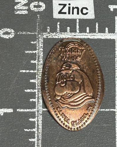 Holiday World Santa Claus Indiana IN Dog Mascot Elongated Pressed ...