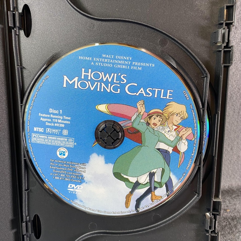 Howl's Moving Castle DVD 2 Disc Set Studio Ghibli Hayao Miyazaki Anime ...