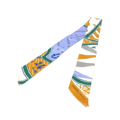 Hermes Twilly Bando Scarf Fashion Accessories Silk Multicolor | eBay