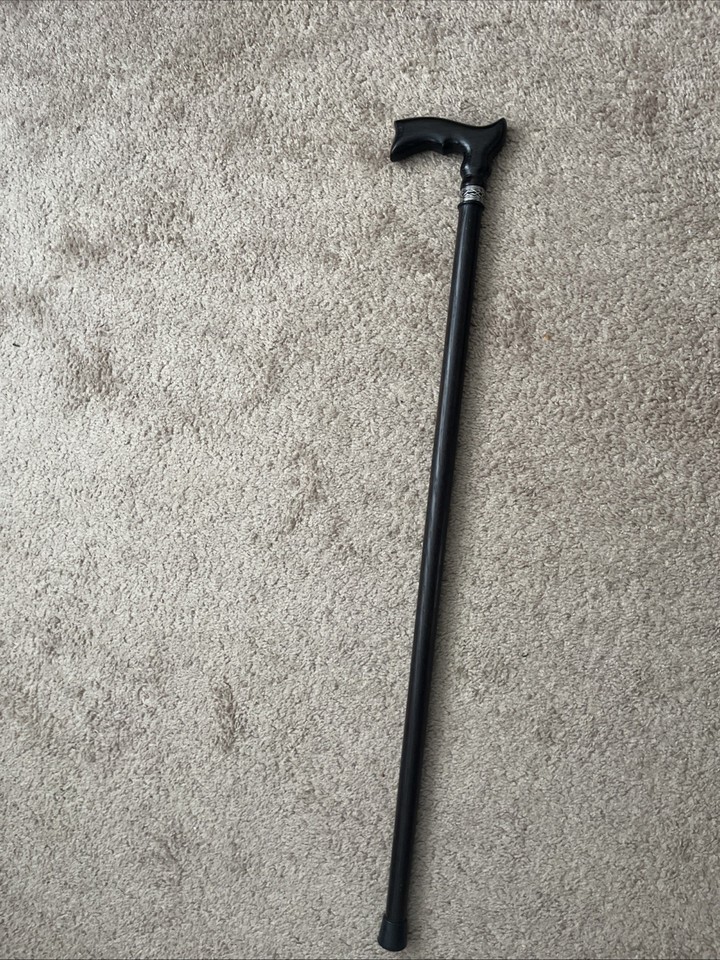 Gentleman Carved Wood Walking Stick Style Classic Black Walking Canes ...