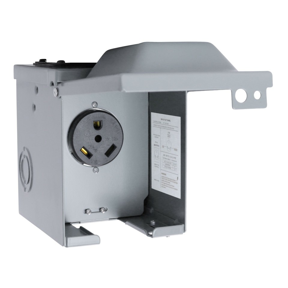 RV Power Box NEMA TT-30R 30 Amp Outdoor Motorhome Trailer NEW Leisure ...