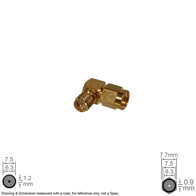 Coax RF Antenna Adapter Connector Converter SMA Female RP to Male RP ...