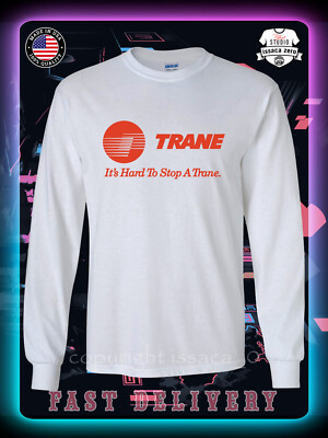 New Trane It's Hard To Stop A Trane Logo Men's Long Sleeve T-Shirt ...