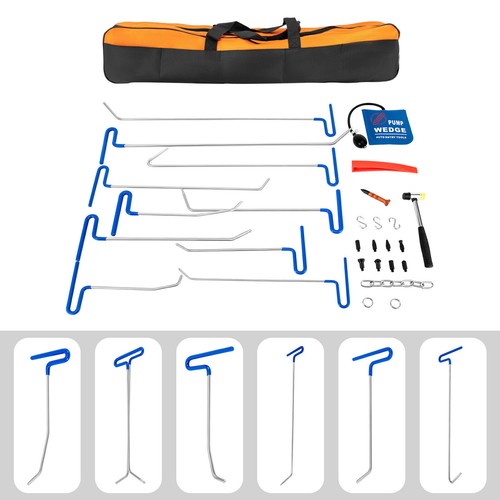 30pcs PDR Tools Push Rods Spring Kit Paintless Dent Repair Hail Removal ...