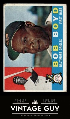 1960 Topps #207 Bob Boyd Vintage Baltimore Orioles Baseball Card | eBay