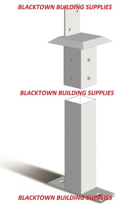 Unipier - Uni-Pier - Uni Pier - Post & Head 65x65 800mm - Galvanised ...