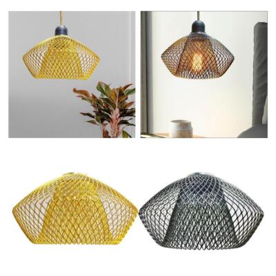 Iron Wire Lampshade Dome Lamp Shade Bedside Lamp Hollow Basket Metal ...