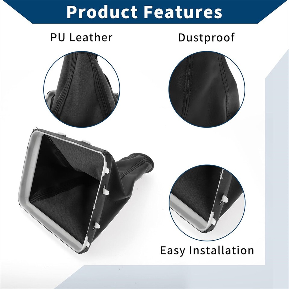 Gear Shift Knob Leather Gaiter Boot Cover For Opel Vectra C 2002 2003 ...