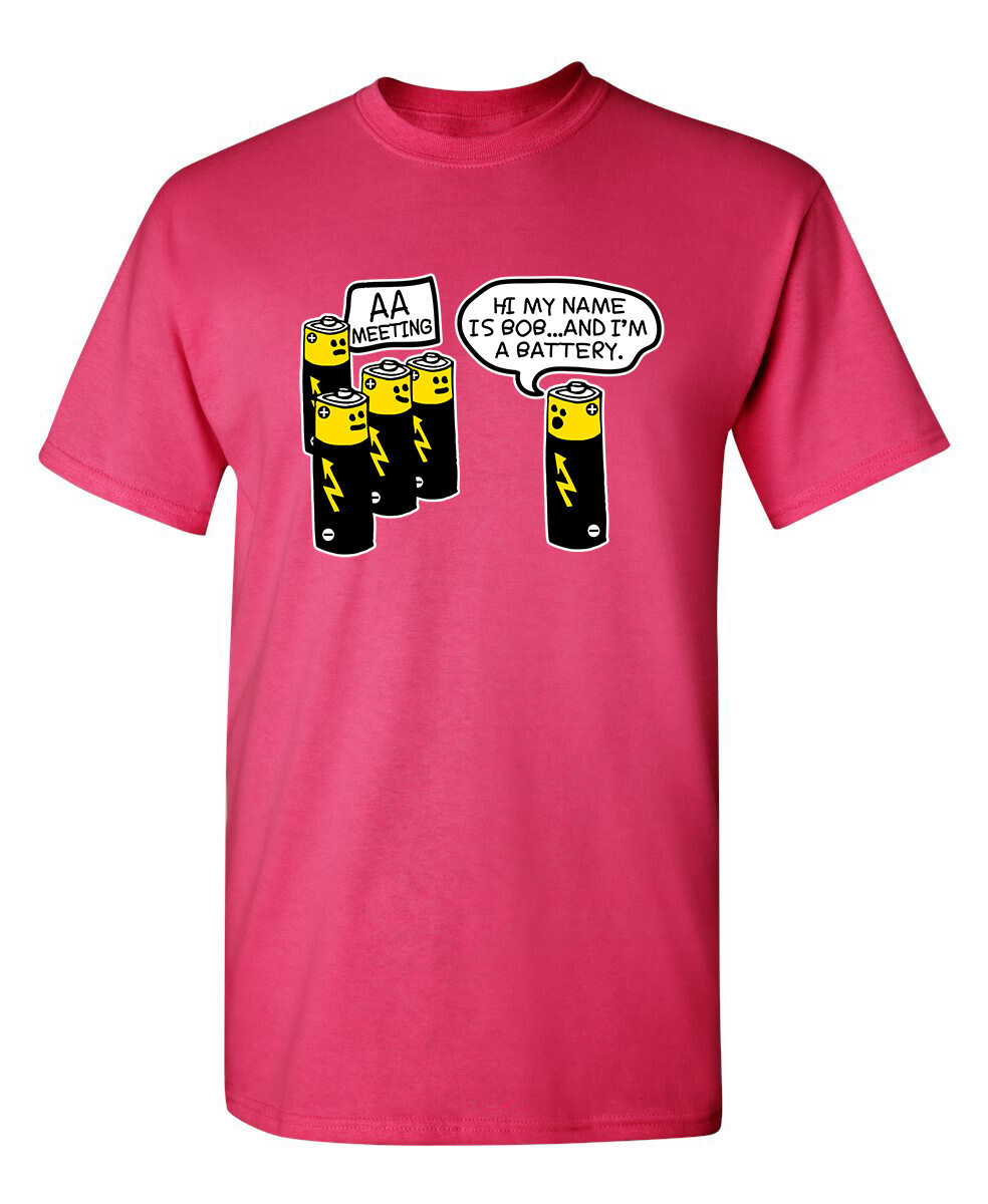AA Battery Meeting Sarcastic Humor Graphic Novelty Funny T Shirt | eBay