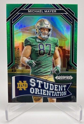 2023 Panini Prizm Draft Picks Michael Mayer Student Orientation Green RC #SO-17 | eBay