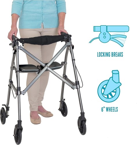 Able Life Space Saver Rollator - Regal Rose (4250-RR) for sale online ...