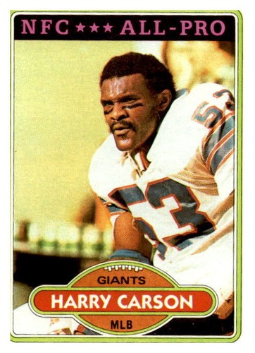 1980 Topps #135 Harry Carson EX | eBay