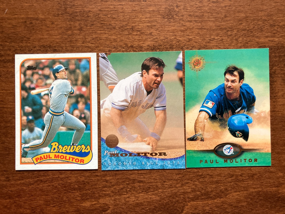 1987-95 Five-card Paul Molitor (HOF) lot, NM to Low Grade | eBay