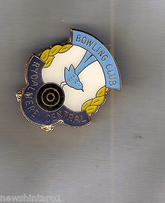 #D118. RYDALMERE CENTRAL BOWLING CLUB LAPEL BADGE - BIRD THEME | eBay