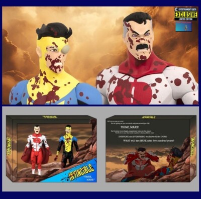 Invincible Bloody Omni-Man & Invincible Deluxe Figure 2-Pack Exclusive ...