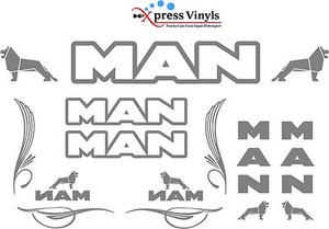 MAN truck decal MEGA PACK vinyl graphic stickers TGS TGX TGM | eBay