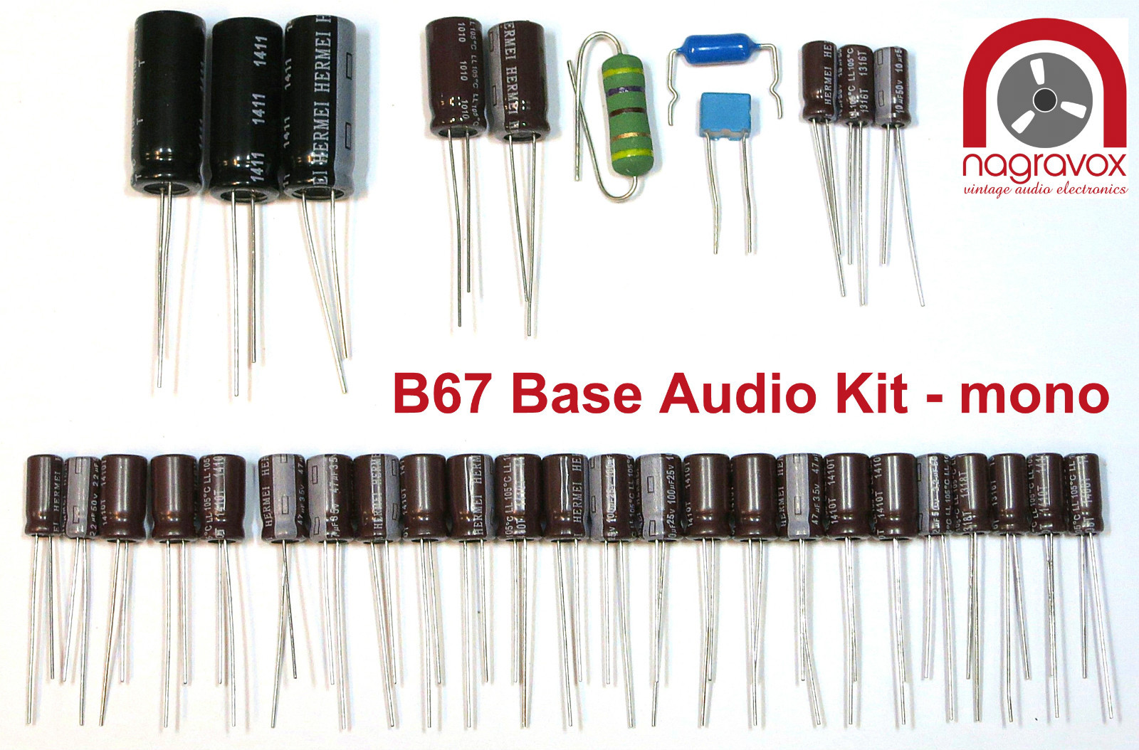 Studer B67 tape recorder AUDIO mono capacitor & preset trimmer overhaul ...