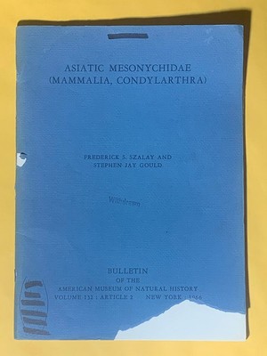 Asiatic Mesonychidae (Mammalia, Condylarthra) (Bulletin of the American ...