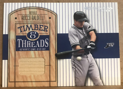 Rocco Baldelli 2004 Donruss Timber & Threads Card #TT-37 Tampa Bay Rays | eBay