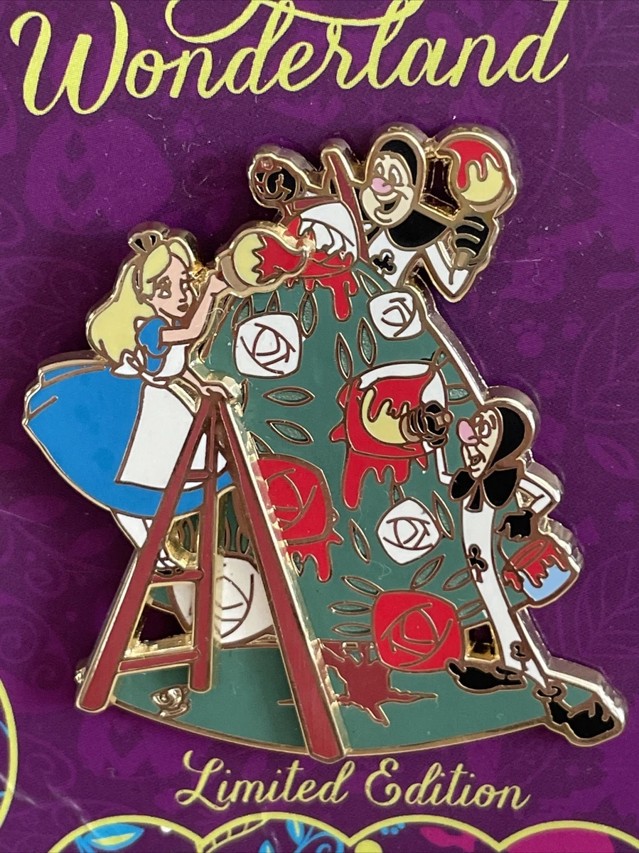 Alice In Wonderland Cards Painting Roses Red